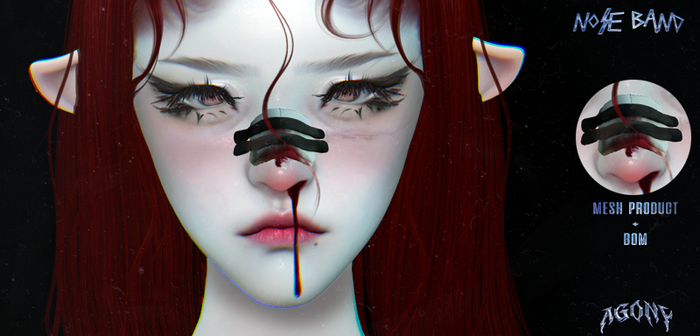 Second Life Marketplace Agony Nose Band